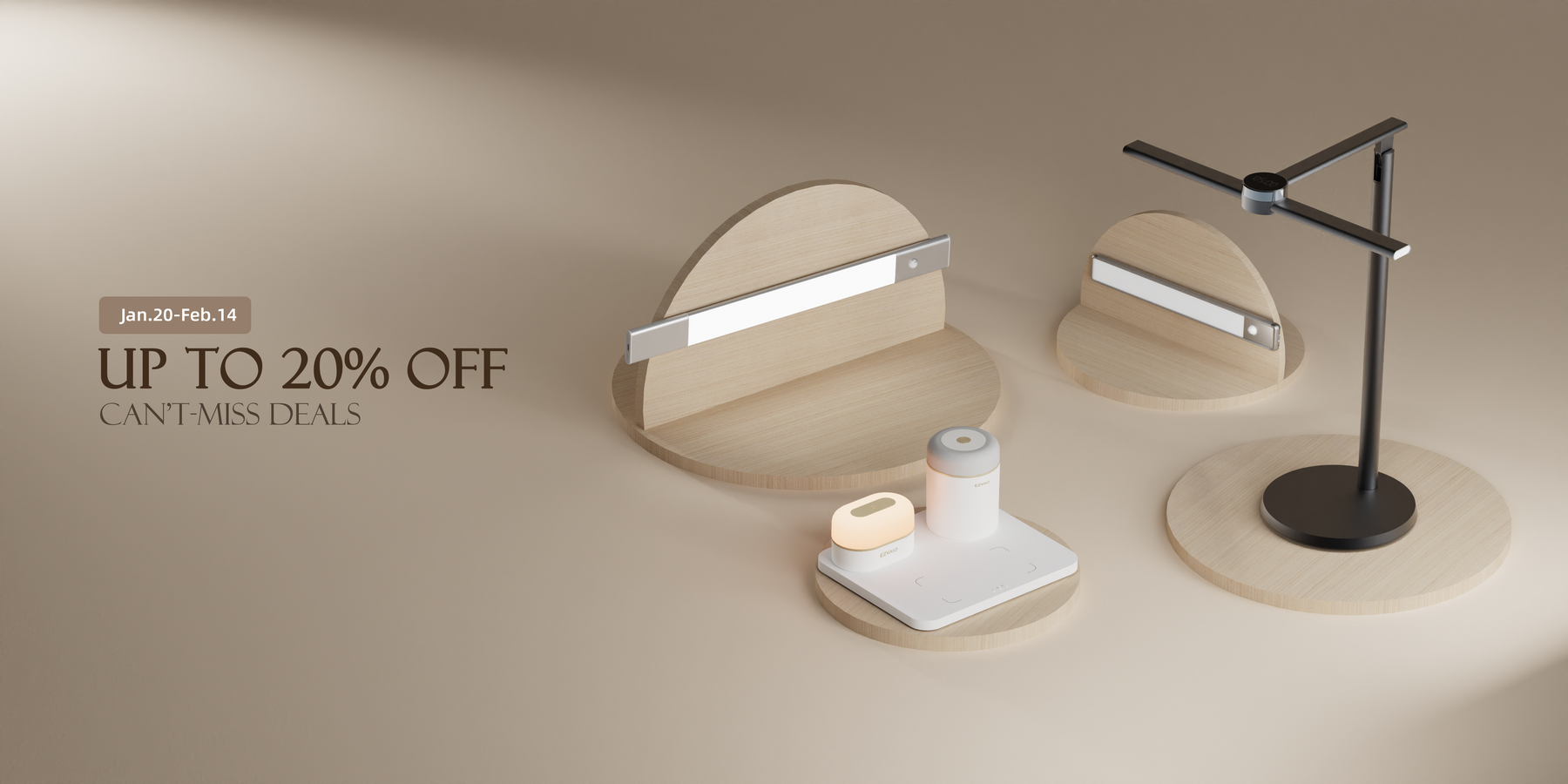 EZVALO® | LED Under Cabinet Lighting | Shop LED Desk Lamp